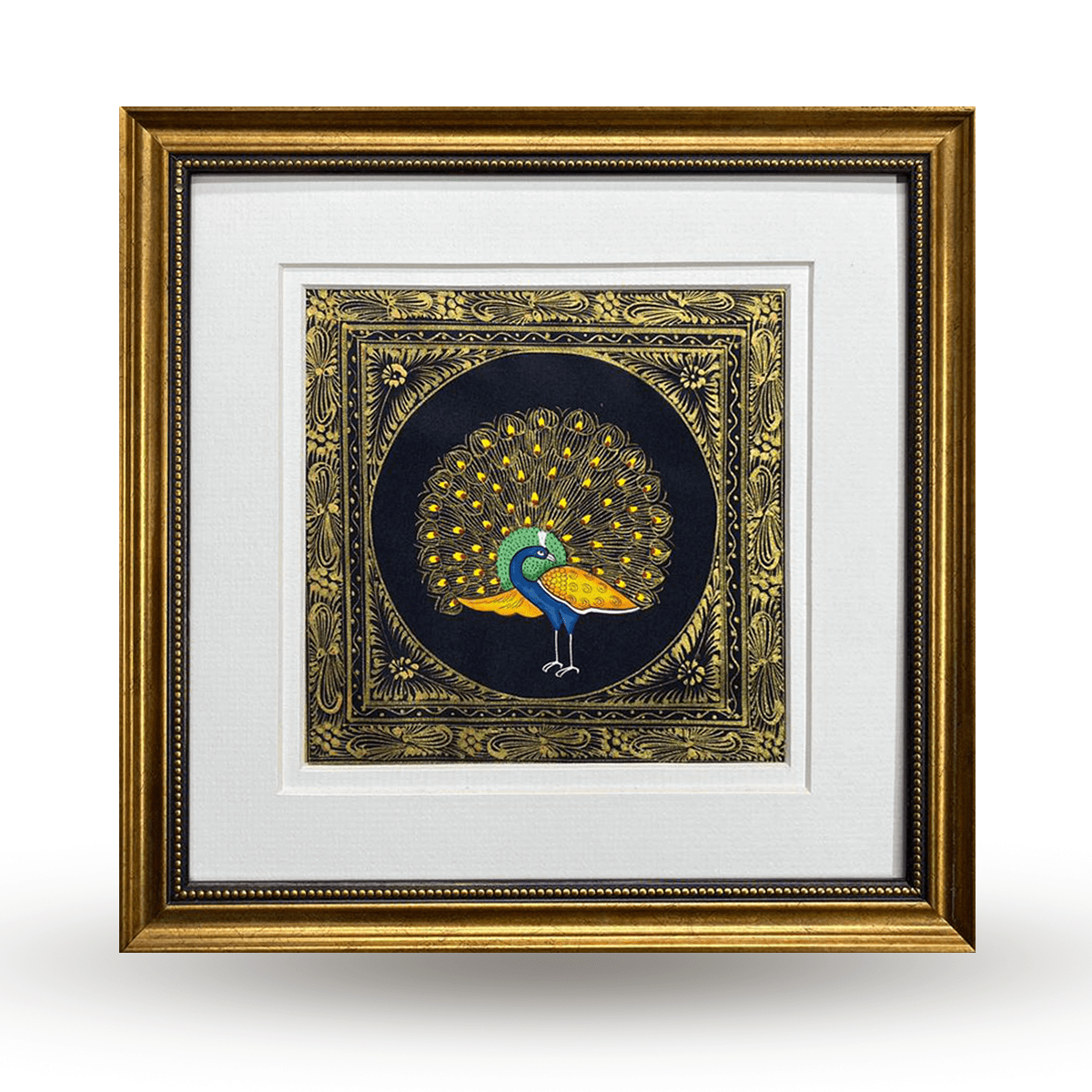 Buy The Gilded Peacock- Miniature Painting | Haath Ka Bana