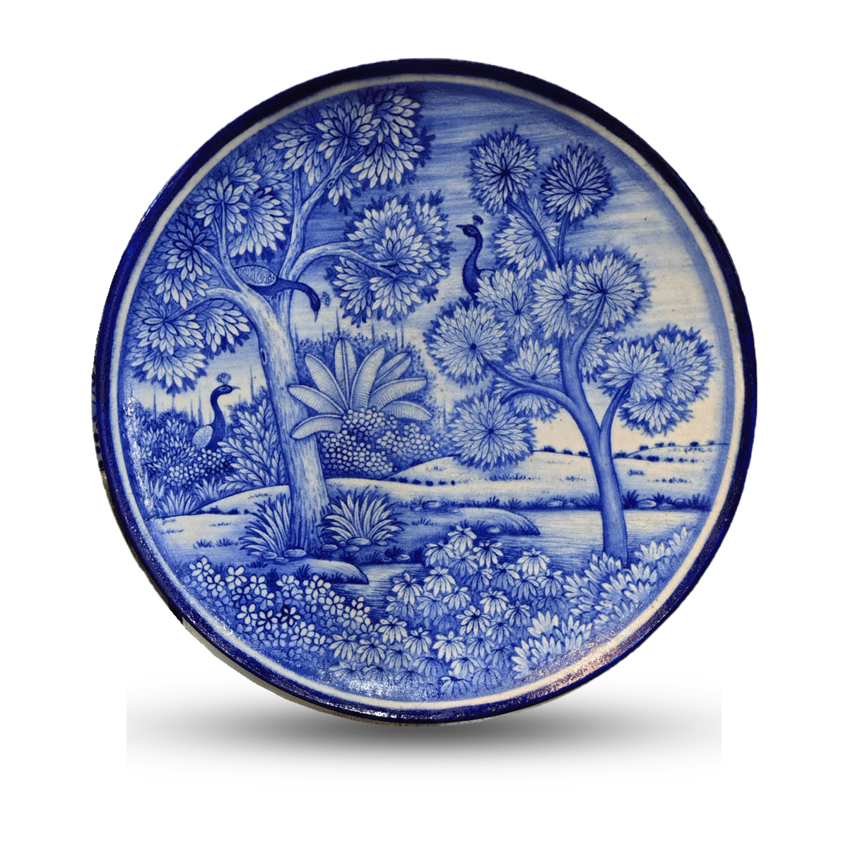 Buy Blue Legacy- Blue Pottery Plate Series- 4 | Haath Ka Bana
